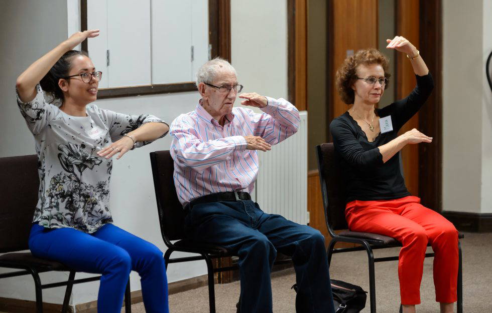 Seated Exercise - Sky Blues in the Community